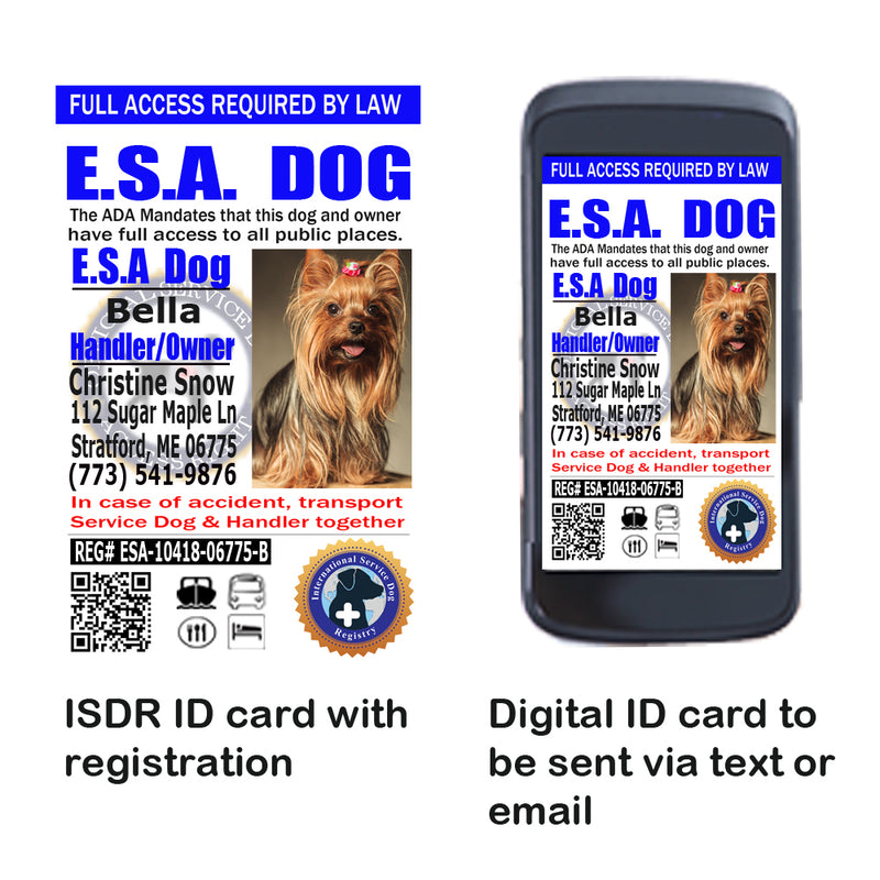 ESA Dog Vest + Dog Tag by LuvDoggy - LUVDOGGY